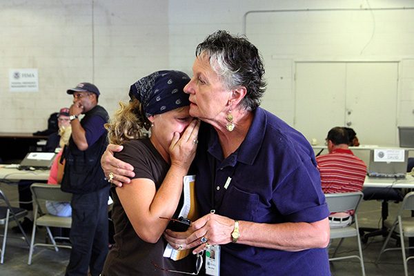 Providing practical, emotional support after a disaster